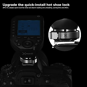 Godox XproII-N TTL Wireless Flash Trigger Transmitter,2.4G X System HSS 1/8000s,11 Customizable 5 Group Button,Bluetooth Connection,Multi-Flash Trigger Compatible for Nikon Cameras (XproII-N)