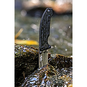 Kuuma Camco Manufacturing 51912 Knife, 6-1/2" Folding, 3-5/8" Closed, Spring Assist, Black,One Size