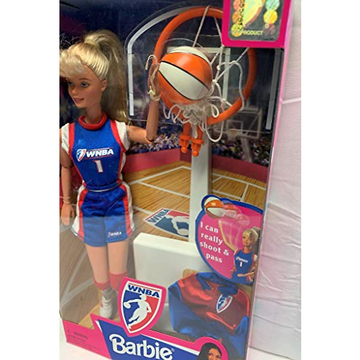 WNBA Basketball Blonde Barbie Doll by Mattel