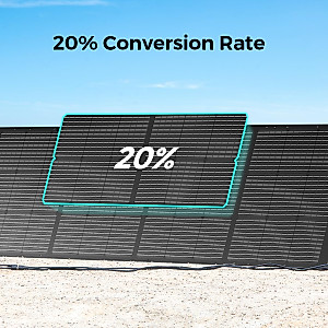 OUPES Portable Solar Panel 240W Compatible with Jackery, Best for OUPES 1200w/1800w/ 2400w Solar Generators, Ultra-Thin and Lightweight Design, High Conversion Efficiency Foldable Outdoor Black