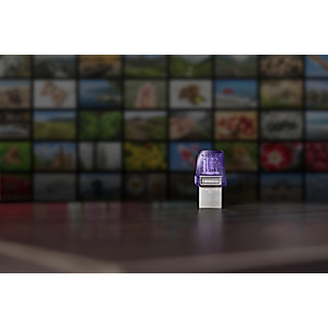 Kingston DataTraveler microDuo 3C 256GB USB-C & USB-A Flash Drive | Speeds up to 200 MB/s | USB 3.2 Gen 1 | Duo Connector | DTDUO3CG3/256GB