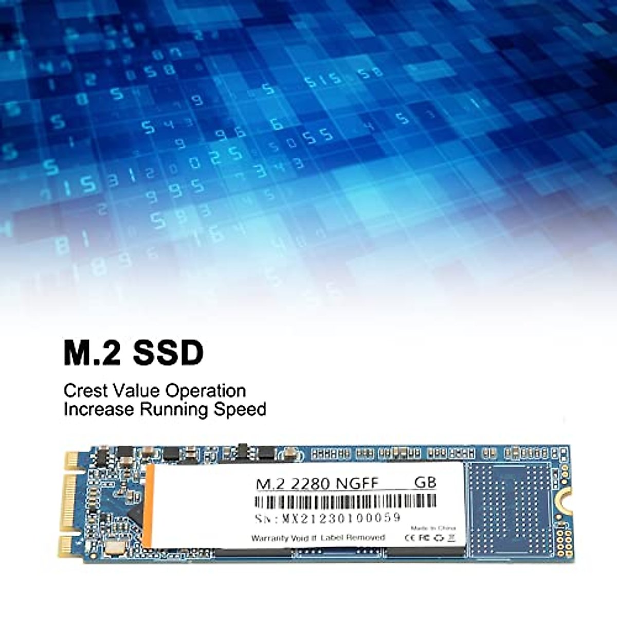PUSOKEI SSD M.2 NVMe Interface Internal Solid State Drive for Gaming, Heavy Graphics, Full Power Mode, Crest Value Operation Balanced Wear Algorithm SSD for Desktop Computer(256GB)