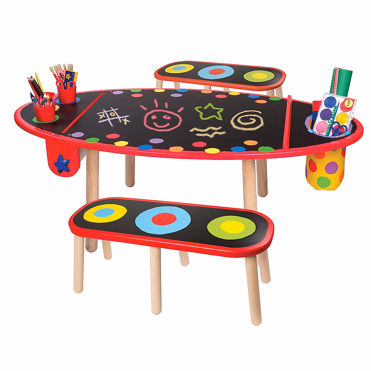 ALEX Toys Super Art Table with Paper Roll Kids Art Supplies