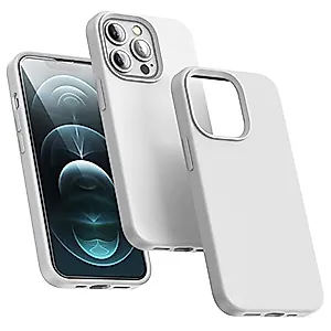 LOVE 3000 Compatible with iPhone 13 Pro Case 6.1 inch(2021) | Premium Liquid Silicone Rubber | Soft Anti-Scratch Microfiber Lining Full-Body Protection Case for iPhone 13 Pro, White