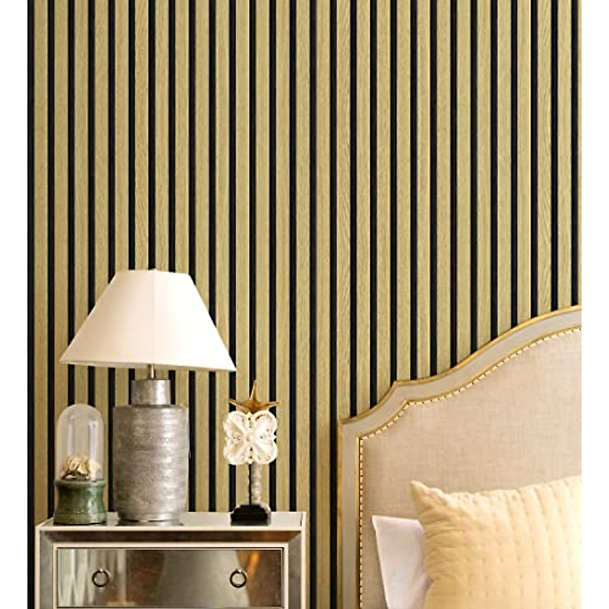 myforHD Self-Adhesive Wood Grating Wallpaper Wood Stripe Grain Natural Wooden Slats Wallpaper Peel and Stick Contact Paper PVC Vinyl Film Removable Waterproof