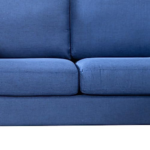 Eafurn L Shaped Sectional Sofa with Reversible Chaise Lounge, 3 Seater Convertible Corner Couch with Rubber Wood Legs, Modern Fabric Sofa&Couches for Living Room, Apartment and Small Space