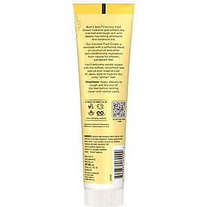 Burt's Bees Coconut Oil Foot Cream, Package May Vary, 4.3 Oz
