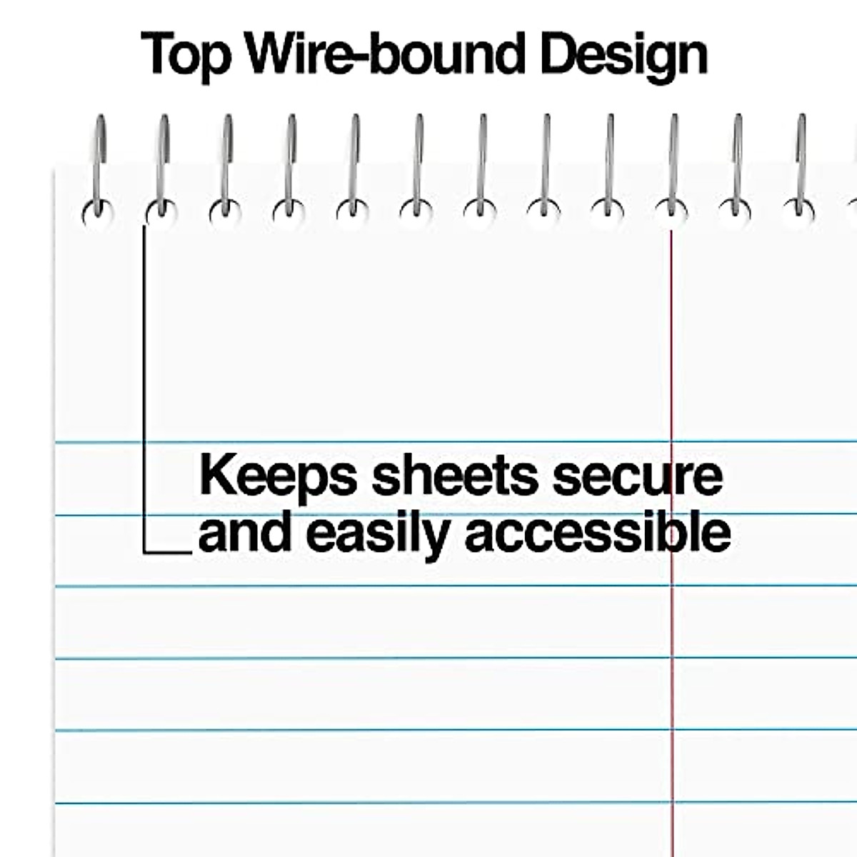 STAPLES White Paper Steno Pads, Gregg Ruled, 6" x 9", 12/Pack