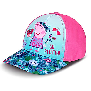 Hasbro Baby Girls Cap, Peppa Pig Adjustable Toddler Hat for Ages 2-4 Baseball Cap, Pink, 2-4T US