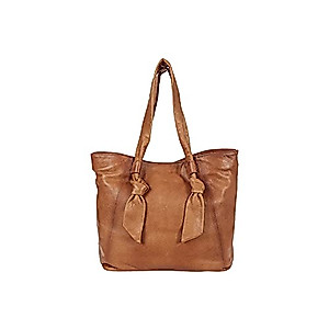 Frye Womens Nora Knotted Tote Bag, Beige, One Size US