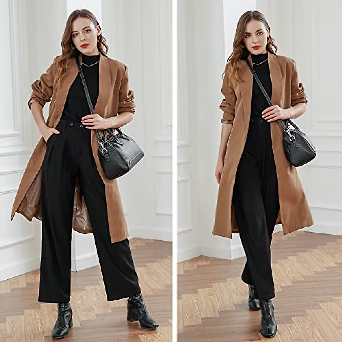 Iswee Genuine Leather Tote Top Handle Satchel Bag Women Handbags Designer Purse Shoulder Bag Crossbody Bags for Ladies (Black)