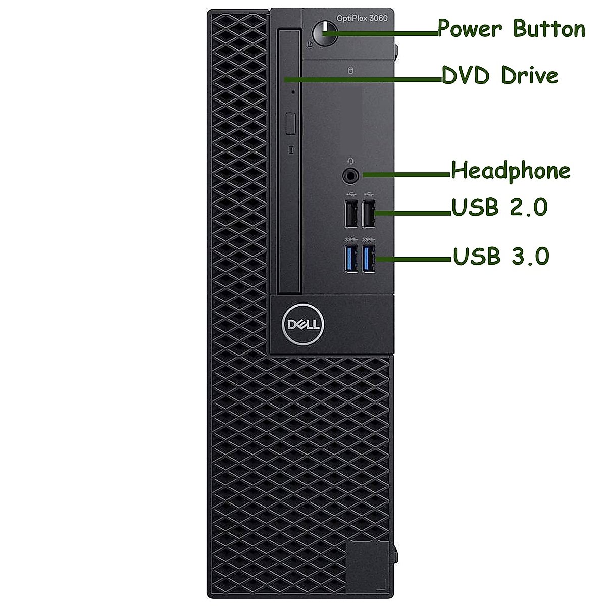 Dell Optiplex 3060 SFF Computer Desktop PC, Intel Core i5-8th Gen Processor, 16GB DDR4 Ram, 256GB NVMe Solid State Drive, HDMI, Nvidia GeForce GT 1030 2GB DDR5, WiFi & Bluetooth, Windows 10 (Renewed)