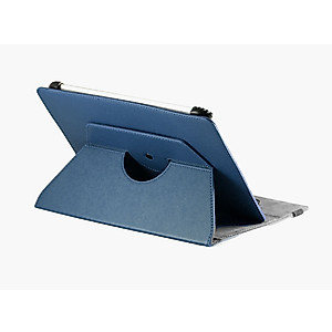 Navitech 7" Blue Leather Book Style Folio Case/Cover & Stylus Pen Compatible with The HP 7 Plus 1301 / HP Slate 7 HD/HP Slate 7 / HP Slate 7 Plus HD/HP Slate 7 VoiceTab