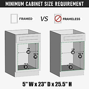 LOVMOR Adjustable Pull Out Cabinet Organizer 4½” W x 24½”H 4-Tier Narrow Cabinet Drawers Slide Out with Soft Close Wood Spice Rack for Narrow Cabinet