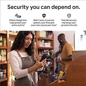 Google Pixel 8 - Unlocked Android Smartphone with Advanced Pixel Camera, 24-Hour Battery, and Powerful Security - Obsidian - 256 GB