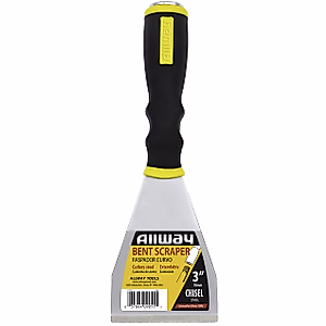 ALLWAY BS3 Soft-Grip Extendable Bent Heavy Duty Scraper with Pole Socket and Hammer End
