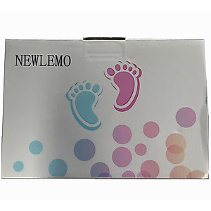 Newlemo Baby Photo Frames - Baby Hand and Footprint Kit - Baby Christening/Shower Presents for Newborn Girls and Boys (3 grids,white)