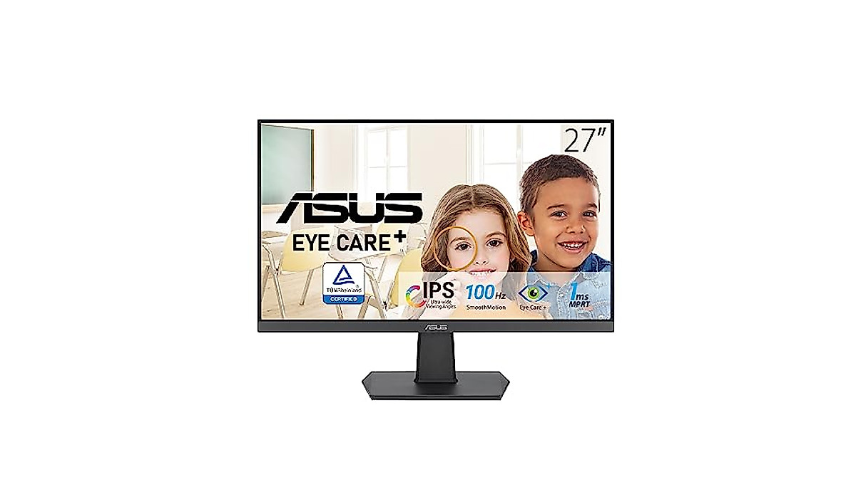 ASUS 27" Monitor - Full HD IPS, 100Hz & Flicker Free