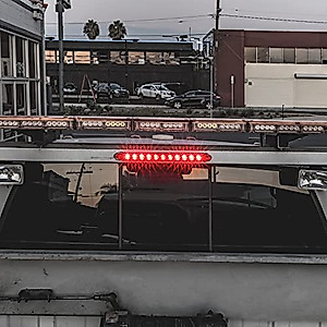 TRUE MODS 2pc 16" 11 Red LED Trailer Light Bar [DOT Compliant] [IP65 Waterproof] [Park/Brake/Turn Signal] Running Marker ID Trailer Tail Light for 80" Utility Marine Boat Trailers