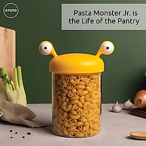 OTOTO Noodle Monster Kitchen Canisters Glass Pantry Storage Containers With Lids, Spaghetti Container Storage, Pasta Containers For Pantry, Airtight Food Storage Containers, Kitchen Gadgets