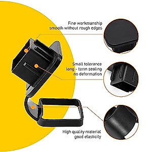 Sodcay 1 PC Car Trailer Cover, 2In Trailer Hitch Covers, Square Plug Protection Cap, Traction Cover, for Toyota Ford Jeep Chevrolet Nissan Dodge (Black)