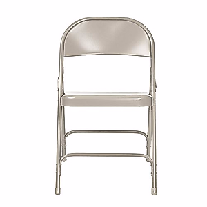 OEF Furnishings (4 Pack), Grey Heavy Duty Steel Folding Chair