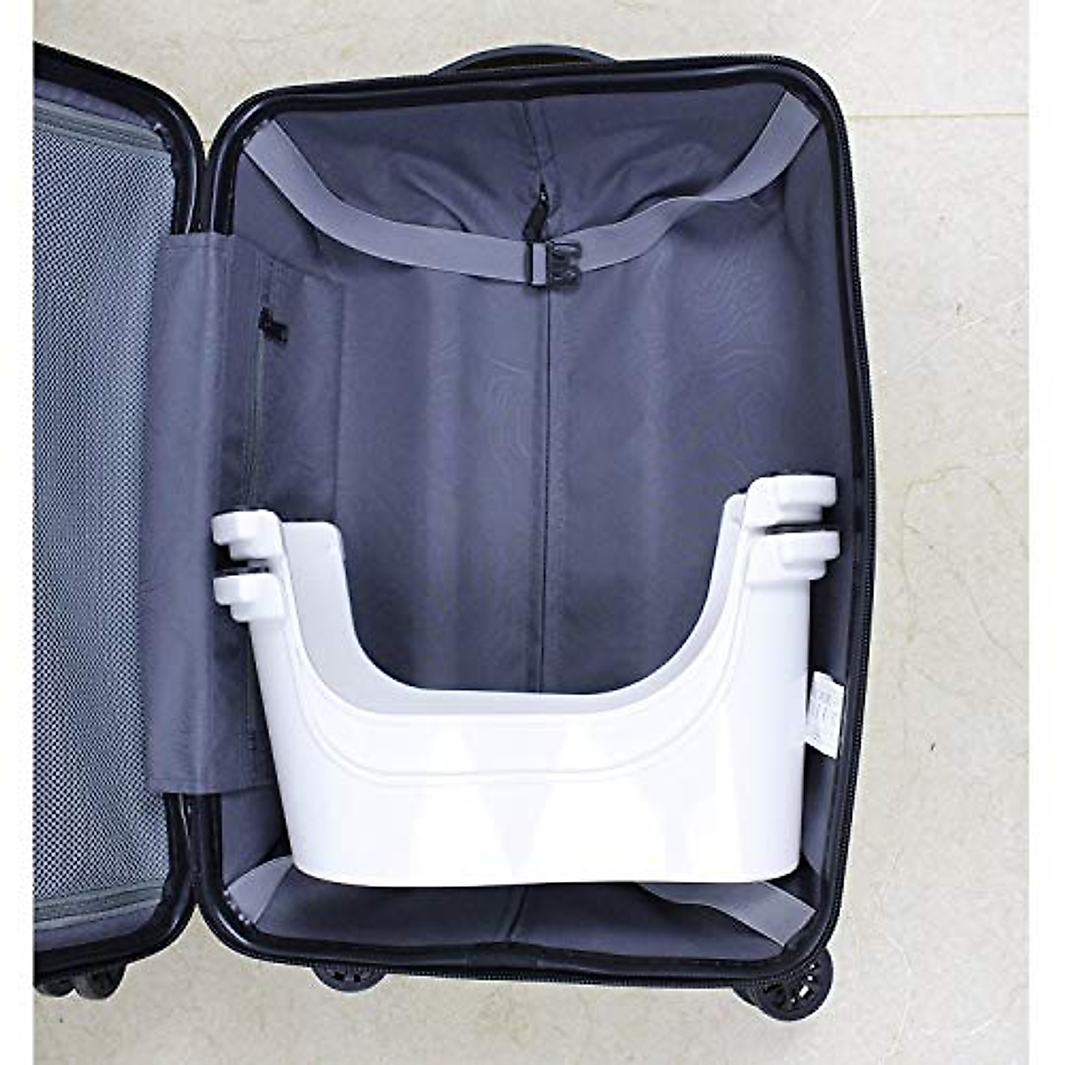 EVRON Toilet Stool 7" Bathroom Squatting Toilet Step Stool for Potty Assistance,Original Compact Flexible Distance Adjustment Poop Stool Stackable Design for Space Saving Storage&Go Travel