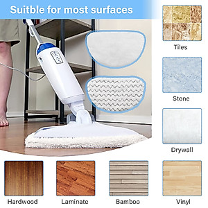 12 Pack 1940 Steam Mop Replacement Pads for Bissell Powerfresh Steam Mop 1940 1440 1806 1544 2075 2685A 2814 Series, Model 19402 19404 19408 19409 1940A 1940F 1940Q 1940T 1940W B0006 B0017 2075A 15441