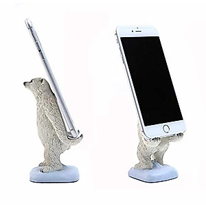 Cute Polar Bear Animals Cell Phone Stand for Desk Smartphone Mobile Phone Holder Holder Desk Decorations