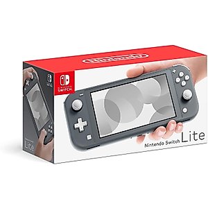 Newest Nintendo Switch Lite Game Console, 5.5 inch LCD Touchscreen, Built-in Plus Control Pad, Speakers, 3.5mm Audio Jack, Speakers, with CUE 128GB Micro SD Card (Gray) (Renewed)