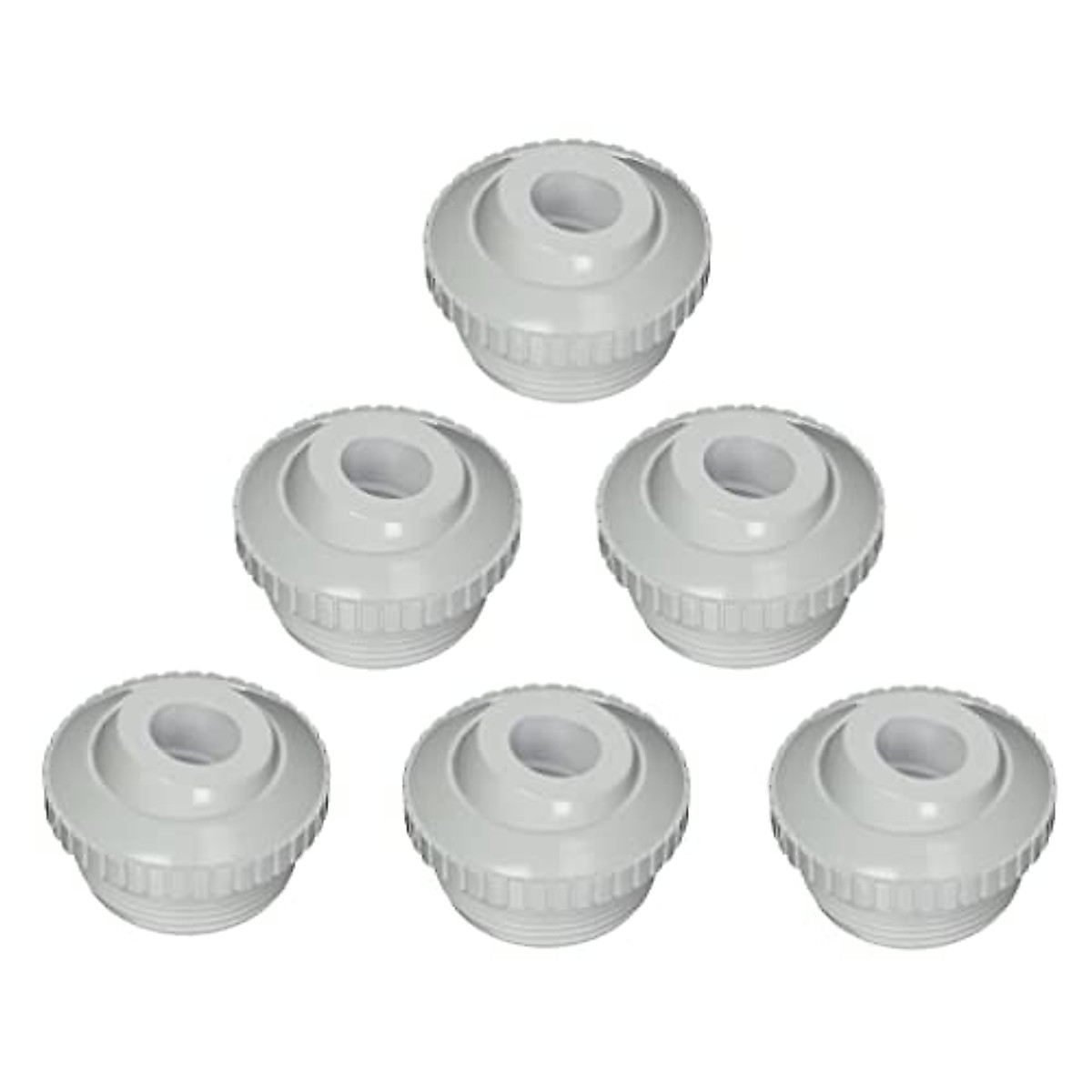PoolSupplyTown Pool Spa Directional Flow Hydrostream Return Jet Fitting SP1419D with Adjustable 3/4" Opening Rotating Eyeball Compatible with Hayward SP1419D (6 Pack)
