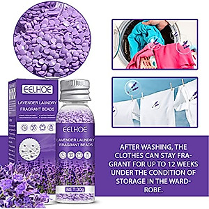 MTJKD Laundry Scent Beads, Lavender Laundry Fragrant Beads, Laundry Bead Scent Booster Lavender for Washer, Calm, Lavender Bean