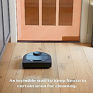 Housolution Boundary Marker, 13 Feet Magnetic Boundary Markers Strip Woks for Neato Robotic Vacuum Cleaner, Alternative Accessory Tapes with 3M Sticker, Black