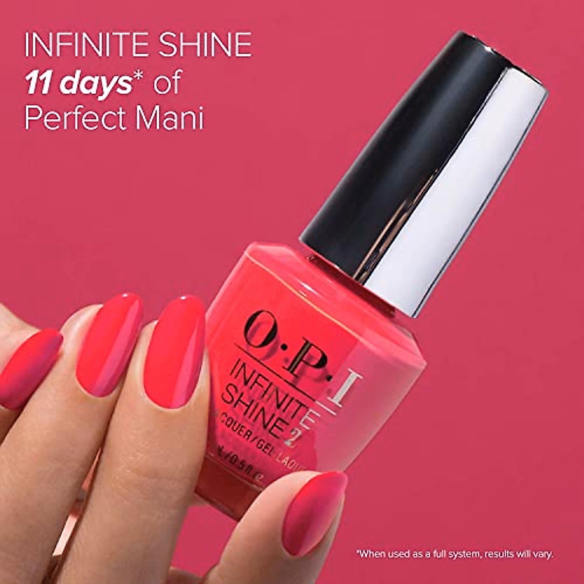 OPI Infinite Shine Long-Wear Lacquer, Pink in Bio, Pink OPI Long-Lasting Nail Polish, me myself and OPI Spring ‘23 Collection, 0.5 fl oz.