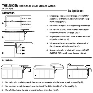 The Slider Spa Cover No-Lift Remover & Storage System - Dual Roller Retractable Arms
