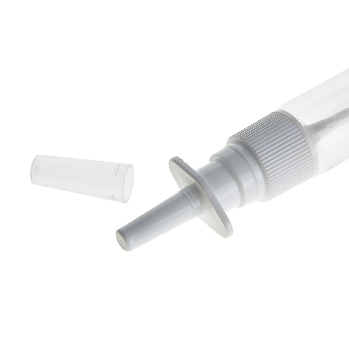 24 Pack Clear Empty Nose Spray Bottle, Reusable Nasal Bottle for Travel Case (0.35 Oz)