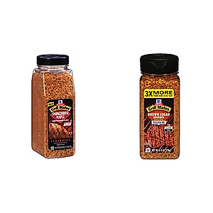 McCormick Grill Mates Smokehouse Maple Seasoning, 28 oz & Brown Sugar Bourbon Seasoning, 9.75 oz