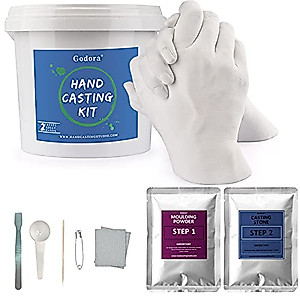 Hand Casting Kit Couples & Molding Kits for Adults, Wedding, Friends, Keepsake Hand Mold Kit Couples for Anniversary and Holiday Activities by Godora