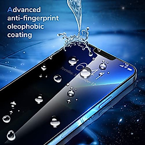 Syncwire Privacy Screen Protector for iPhone 14 Plus/13 Pro Max 6.7" [2-Pack], Anti Spy Tempered Glass Film with Auto Alignment Tool [9H Hardness, Shatterproof, Bubble Free, Sensitive Touch, Anti-Smudge]