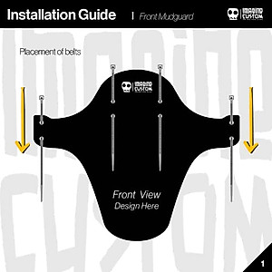 Imagine Custom Mudguard MTB, Bike Fender, Fender, Front Mudguard, Universal, Day of Dead