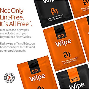 BEYONDTECH LC to LC Fiber Patch Cable Single Mode Duplex - 1m (3.28ft) - 9/125um OS1 LSZH (2 Pack) PureOptics Cable Series