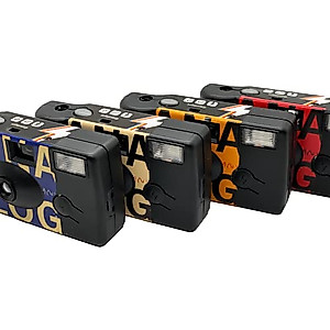 Analog Disposable Camera w/Flash + Development & Digital Uploads (Tan) | 35mm Film Single-Use Camera, 24 Exposures, Pictures Sent to Your Phone