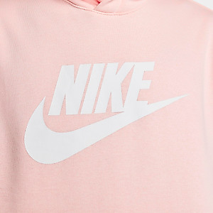 Nike Sportswear Club Fleece Men's Graphic Pullover Hoodie Size- Large Light Pink/White