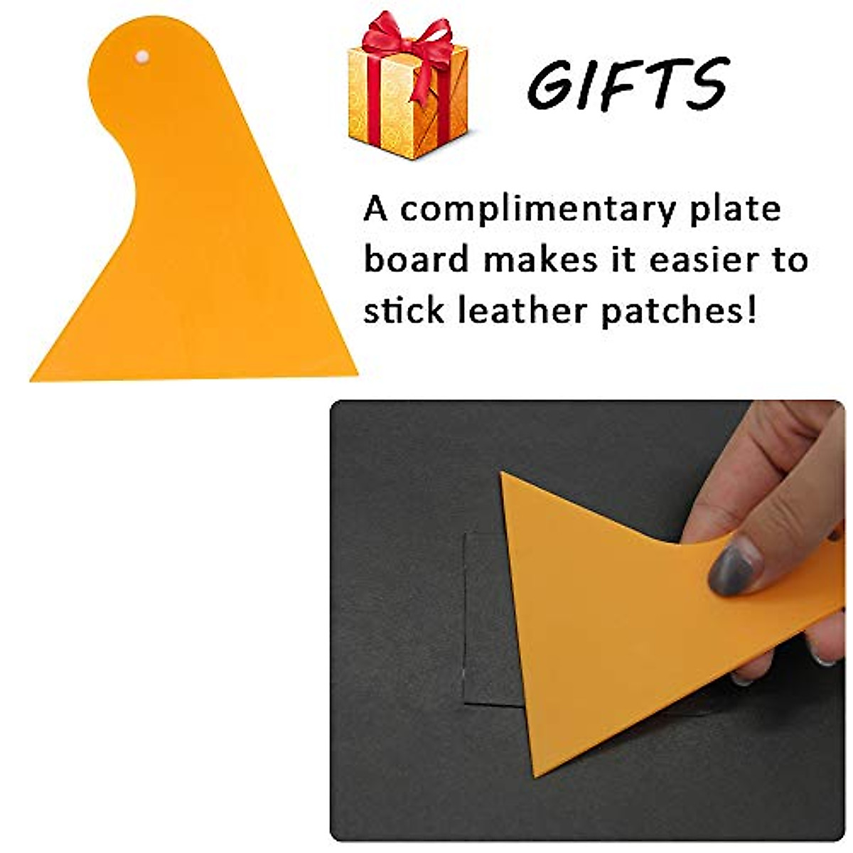 Sayopin Leather Repair Patch Kits for Furniture, Car Seats Couches and Elbow Self-Adhesive Patch Tape for Leather and Vinyl Repair, 8x11 inch Leather Sofa Repair Kits