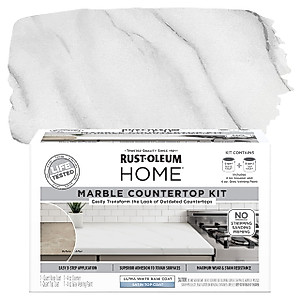 Rust-Oleum 384964 Home Marble Countertop Coating Kit, White