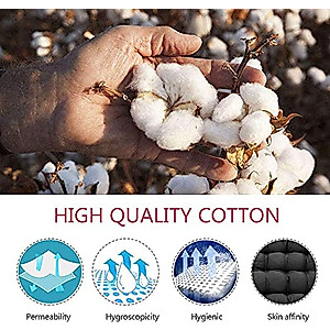 Rocking Chair Cushion,Indoor/Outdoor Rocking Chair Cushions Set Non-Slip Seat/Back Chair Cushion,Patio Chair Cushion with Ties Patio Chaise Lounger Swing Bench Cushion for Patio Furniture (Gray)