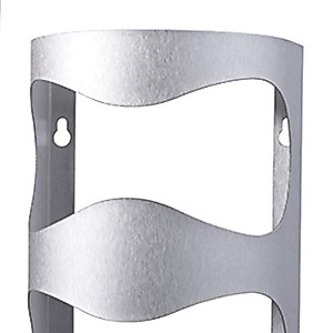 HAOZHAO 4 Bottles Creative Stainless Steel Wall Mounted Red Wine Holder Wine Bottle Storage Rack Storage Shelf Holders (Color : Silver)
