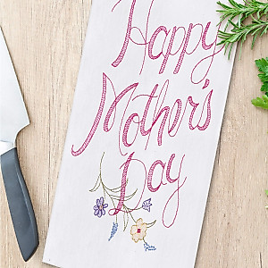 C&F Home Happy Mother's Day Flour Sack Kitchen Towel Decor Decoration 18" x 27" White