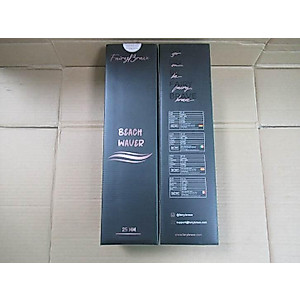 3 Barrel Curling Iron Wand - Triple Hair Waver & Crimper for Beach Waves Set, Ceramic Tourmaline with Adjustable Temperature - Hair Waver, Black