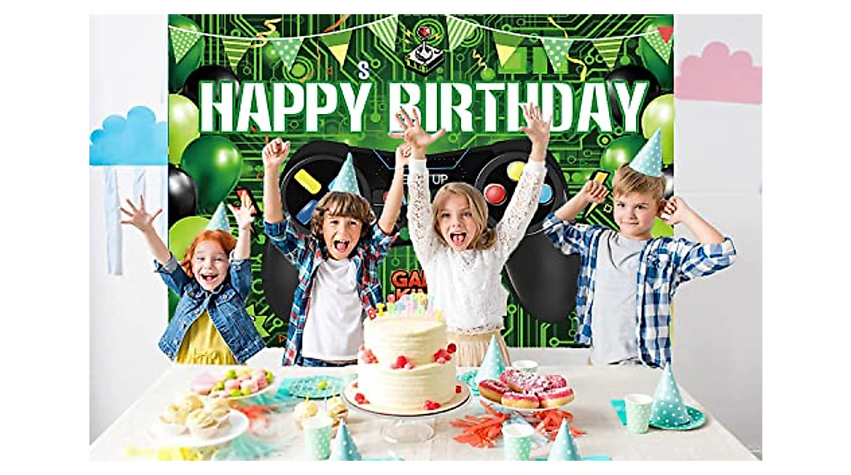 Video Game Theme Party Backdrop for Epic Celebrations